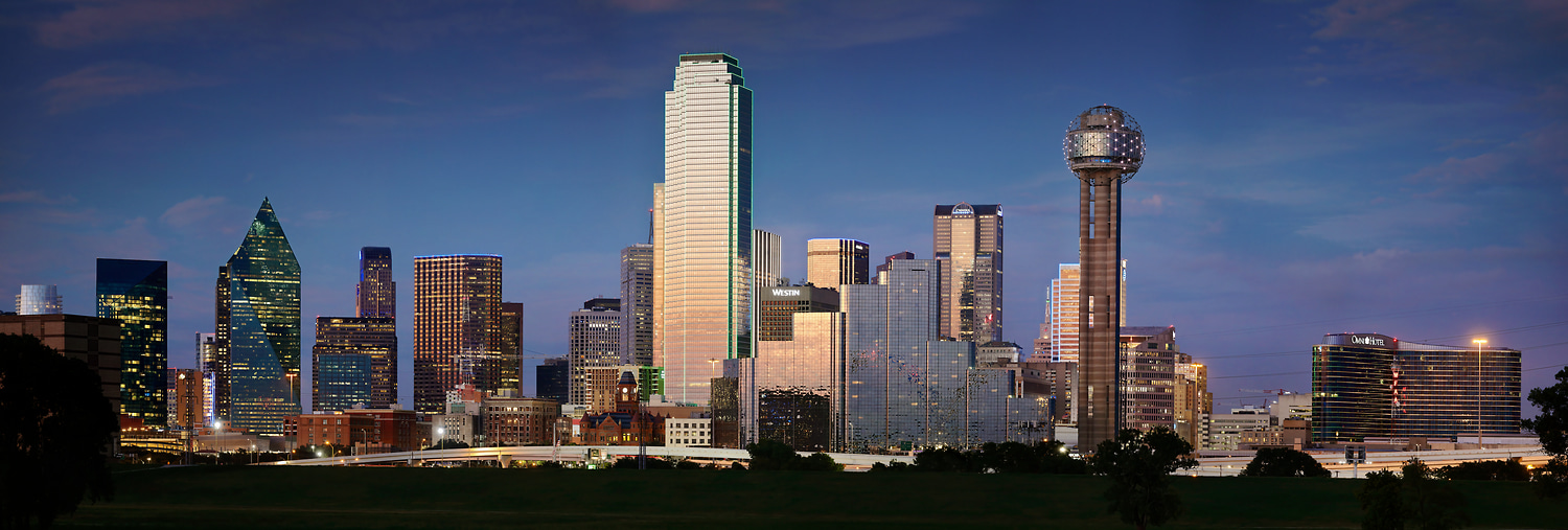 Dallas skyline panoramas - VAST