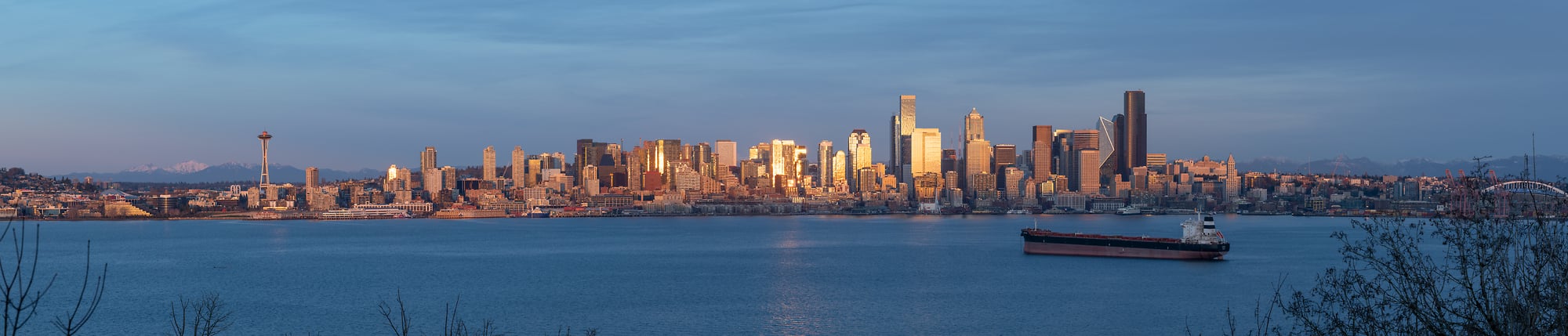 Panorama photos of the Seattle skyline - VAST