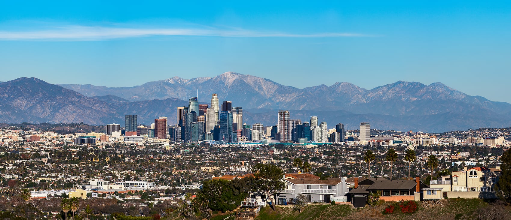 Downtown Los Angeles skyline photo - VAST